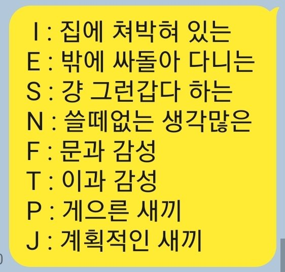MBTI 간단 설명 - 유머/이슈 - YULDO