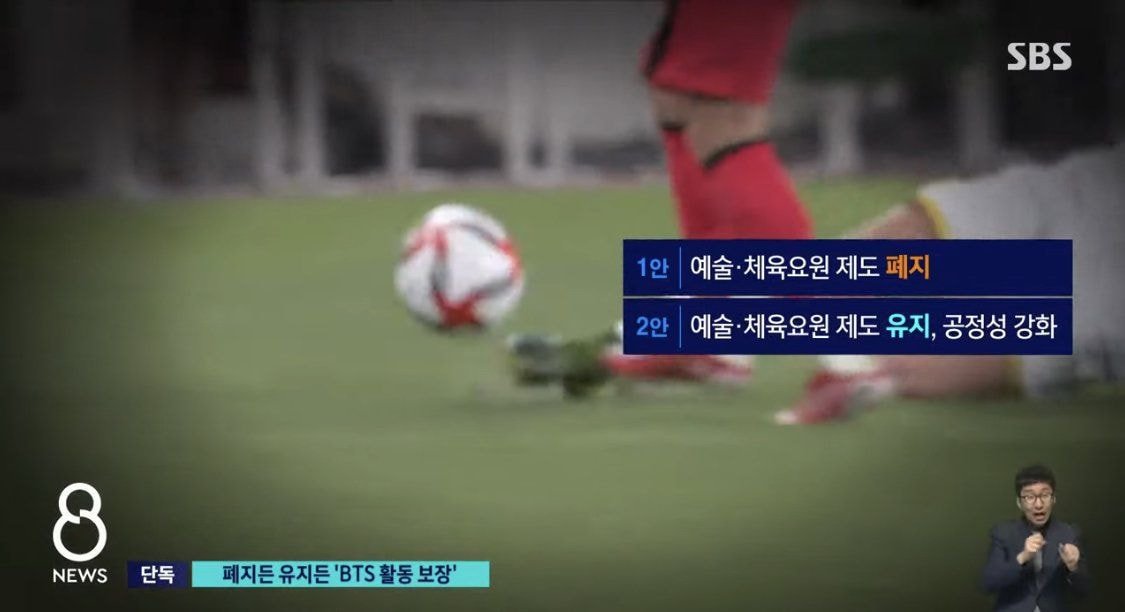 [SBS 단독] 예술·체육요원 제도, 폐지든 유지든 'BTS 활동 보장' - 유머/이슈 - YULDO