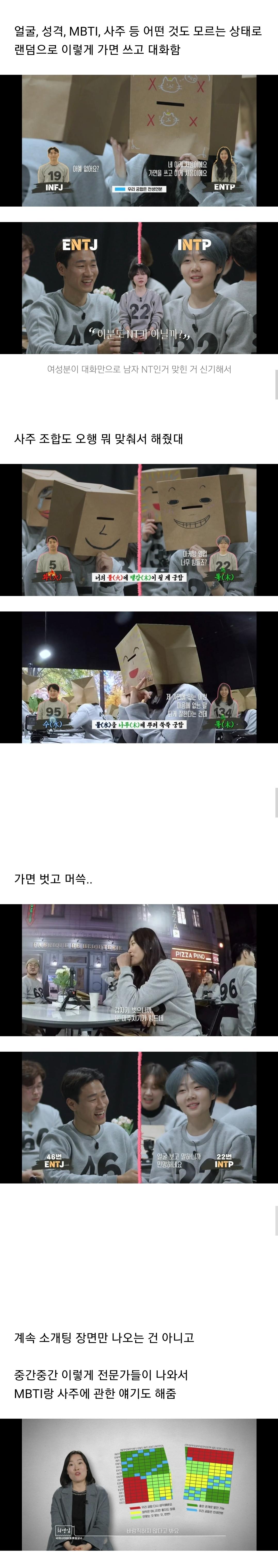 좀 전에 공개된 티빙 'MBTI vs 사주' - 유머/이슈 - YULDO